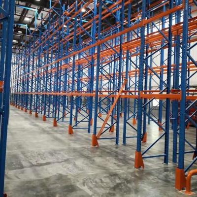 China 3 Inches Pitch Beam Powder Coated Sturdy Heavy Load Pallet Storage Tough Warehouse Racking Solution for sale