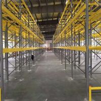 China 3 Inches Pitch Beam Powder Coated Sturdy Heavy Load Pallet Storage Tough Warehouse Racking Solution for sale