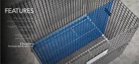 China Collapsible Stackable Storage Wire Mesh Container For Industrial Use Workshop for sale