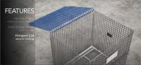 China Collapsible Stackable Storage Wire Mesh Container For Industrial Use Workshop for sale