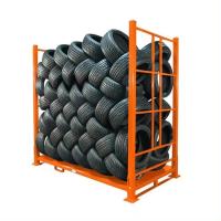 China Portable Stackable Warehouse Storage Racks for 4*4 Tires and Passenger Tires Durable for sale