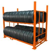 China Portable Stackable Warehouse Storage Racks for 4*4 Tires and Passenger Tires Durable for sale
