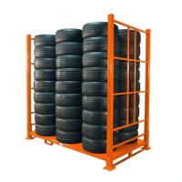 China Q235 Raw Material Heavy Duty Customized Stacking Racks Portable And Foldable For Tire for sale