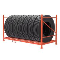 China 1500kg Capacity Vertical Stackable Folding Tire Racks For Adjustable Mobility In Tire for sale