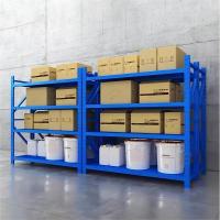 China Long Span Medium Duty Shelving Adjustable Metal Shelves of Q235 for Warehouse Storage for sale