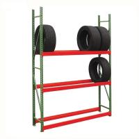 China QF-stack Racking Customized Steel Tire Display Pallet Racks Shelves For Showroom for sale