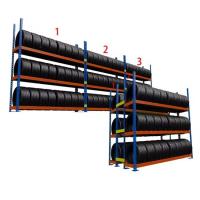 China Garage Shelves Tire Storage Rack With Q235 Material 1500kg Capacity Organization for sale