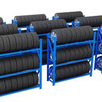 China Warehouse Storage Tire Rack For Truck Tyre Motorcycle Spare Tire Pallet Racking for sale