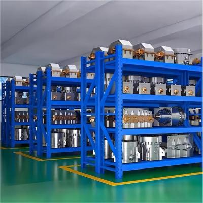 China QF-Medium Duty Warehouse Metal Long Span Shelving 4 Layers Standing Shelf For Storage for sale