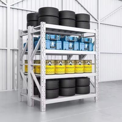China Customized Adjustable Industrial Heavy Duty Metal Tire Rack For Household Supermarket for sale