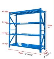 China Customized Adjustable Industrial Heavy Duty Metal Tire Rack For Household Supermarket for sale