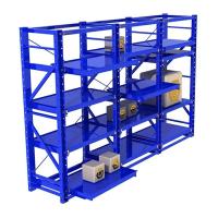 China Heavy Duty Mold Rack Metal Sliding Drawer Injection Mould Shelves for sale