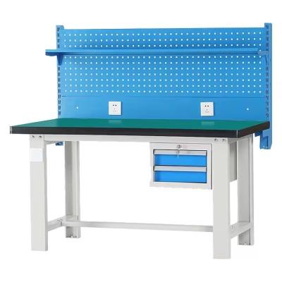 China Sturdy Construction Steel Heavy Duty Industrial Workbench with Drawers for sale