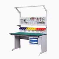 China Sturdy Construction Steel Heavy Duty Industrial Workbench with Drawers for sale
