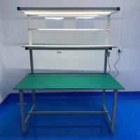 China Customized 1200*1200*3600 Mobile Phone Technician Repairing Workstation Desk Assembly for sale
