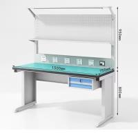 China Customized 1200*1200*3600 Mobile Phone Technician Repairing Workstation Desk Assembly for sale