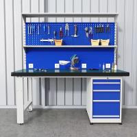 China 2000 QF-Workbench Industrial Aluminum Assembly Line Worktable with Drawers for sale