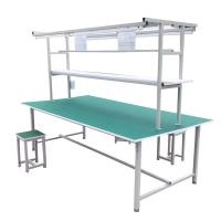 China Q235 Raw Material Heavy Duty Antistatic Steel Work Table for Workshop Application for sale