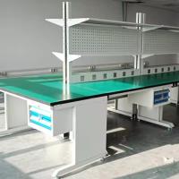 China Q235 Raw Material Heavy Duty Antistatic Steel Work Table for Workshop Application for sale