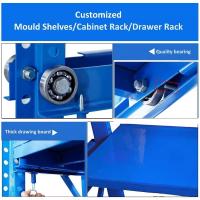 China Streamline Your Workspace 2t Industrial Pullout Drawer Mould Rack With Lifting Crane for sale