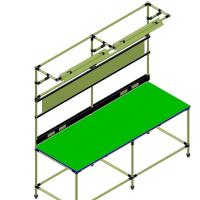 China 150kg Capacity Industrial Heavy Duty Work Bench with Drawers Enhance Your Assembly Line for sale