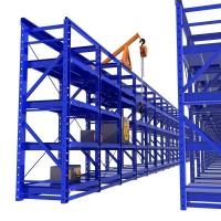 China Powder Coated Adjustable Heavy Duty Mold Rack For Mould Warehouse Q235 Steel 3100*600*2000 for sale