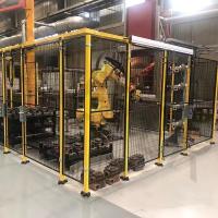 China Structure Rack Robot Guardrail Workshop Isolation Net Safety Protection Net Powder Coating for sale