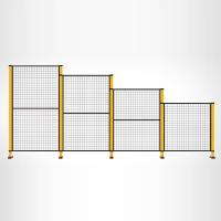 China Closed Open Iron Wire Mesh Guard Workshop Isolation Fence Equipment For Robot Barrier for sale
