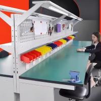 China Customized Grade Heavy-Duty Garage Workbench With Fixed Mobility And Combined Cabinets for sale