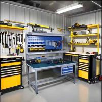 China Steel Tool Cabinets Master Set For Mechanic Garage Warehouse 1200*1200*3600 for sale
