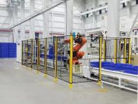 China Pallet Racking Machine Protective Wire Mesh Fence For Workshop In Q235 Raw Material for sale