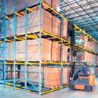 China Customized Push Back Rack System For Heavy-duty Storage Package Gross Weight 60.000kg for sale