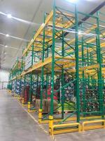 China Q235B Raw Material Heavy Duty Push Back Pallet Racking System For Warehouse Storage for sale