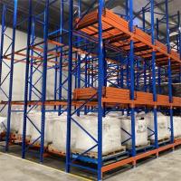 China Heavy Duty Steel Push Back Pallet Racking For High Density Storage for sale