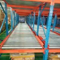 China Customized Pallet Flow Roller Down Pallet Racking For Two Aisle Galvanized / Powder Coating for sale
