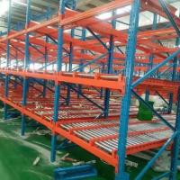 China Customized Pallet Flow Roller Down Pallet Racking For Two Aisle Galvanized / Powder Coating for sale