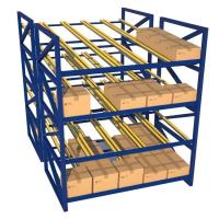 China Gravity Carton Flow System Pallet Flow Racking With Roller Package Gross Weight 200.000kg for sale