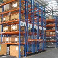 China Common Heavy Duty Q235B Raw Material Electric Mobile Racking for Warehouse Storage for sale