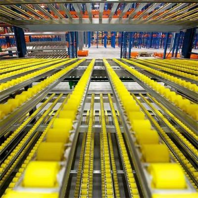 China Metal Carton Flow Rack Gravity Flow Shelf Warehouse Equipment Within Pallet Racking for sale