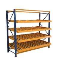 China Metal Carton Flow Rack Gravity Flow Shelf Warehouse Equipment Within Pallet Racking for sale