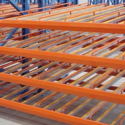 China Streamline Warehouse With QIFEI-Heavy Duty Rack Pallet Flow Racks 500kg Capacity for sale