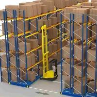 China Q235B Material Heavy Duty Selective Electric Mobile Racking System for Pallet Storage for sale