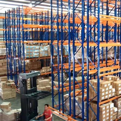 China Powder Coating Q235B Double Deep Pallet Racking With Customized Package Size for sale