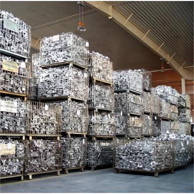 China Stackable Welding Steel Wire Mesh Container with Forklift Pocket Easy to Transport for sale