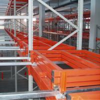 China Customized Push-in Pallet Rack System For Warehouse for sale