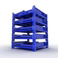 China Mobile Heavy Storage Container Galvanized Pallet Box with Wheels 100.000kg Customized for sale