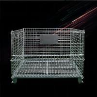 China Powder Coating Foldable Steel Warehouse Butterfly Cage 1000*800*840 for 300kg Durable for sale