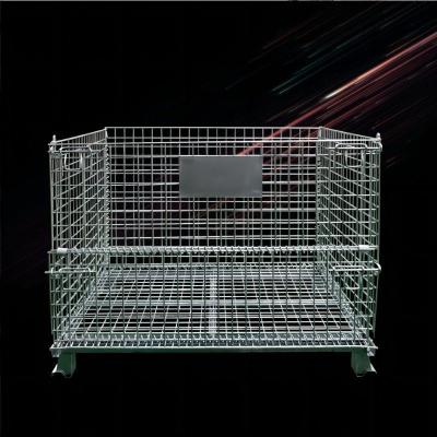 China Powder Coating Foldable Steel Warehouse Butterfly Cage 1000*800*840 for 300kg Durable for sale