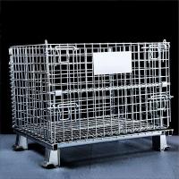 China Powder Coating Foldable Steel Warehouse Butterfly Cage 1000*800*840 for 300kg Durable for sale