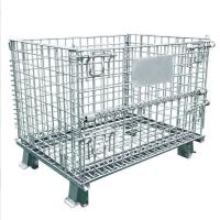 China Powder Coating Foldable Steel Warehouse Butterfly Cage 1000*800*840 for 300kg Durable for sale